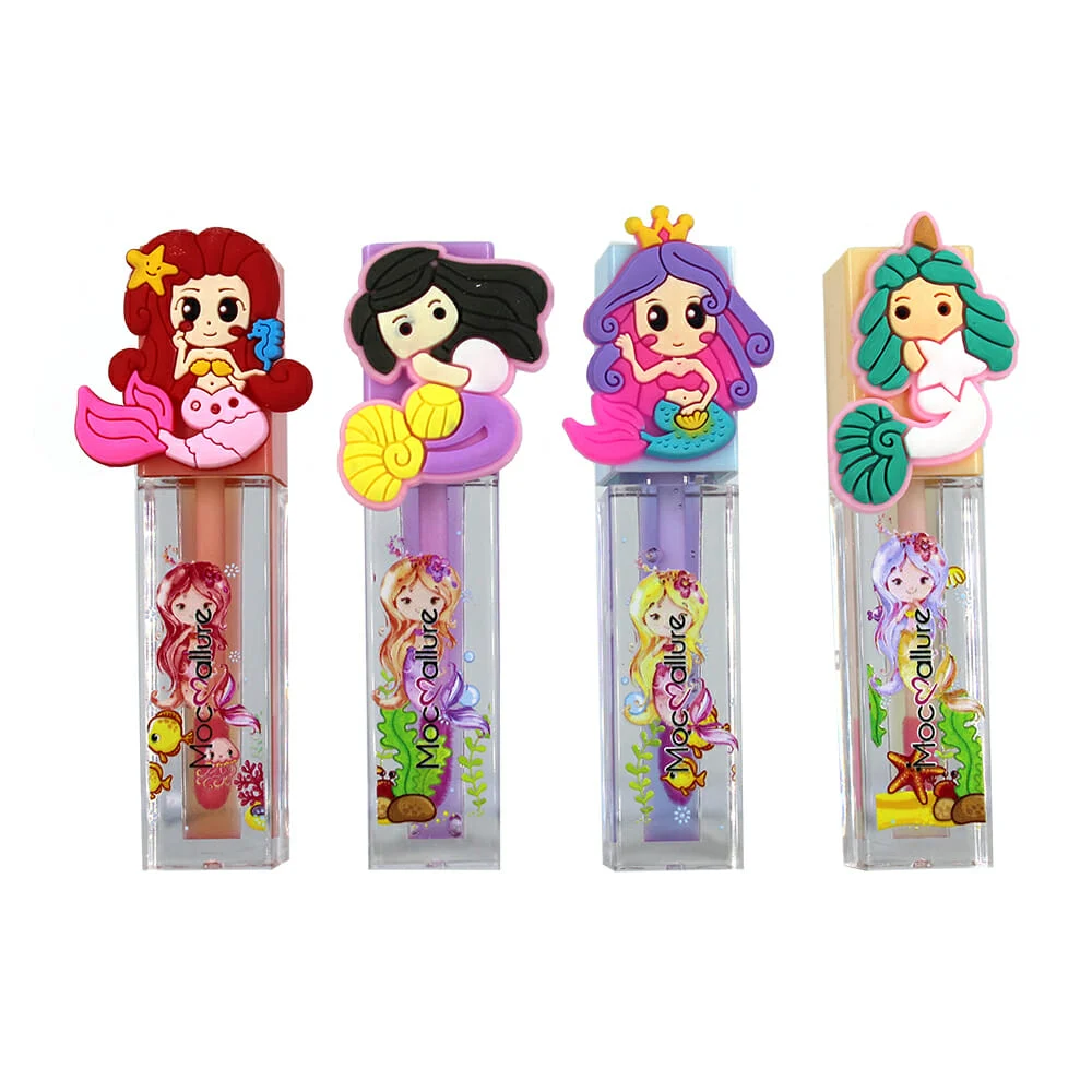 1pza Brillo labial mágico con diseño de sirena, variedad de colores ...