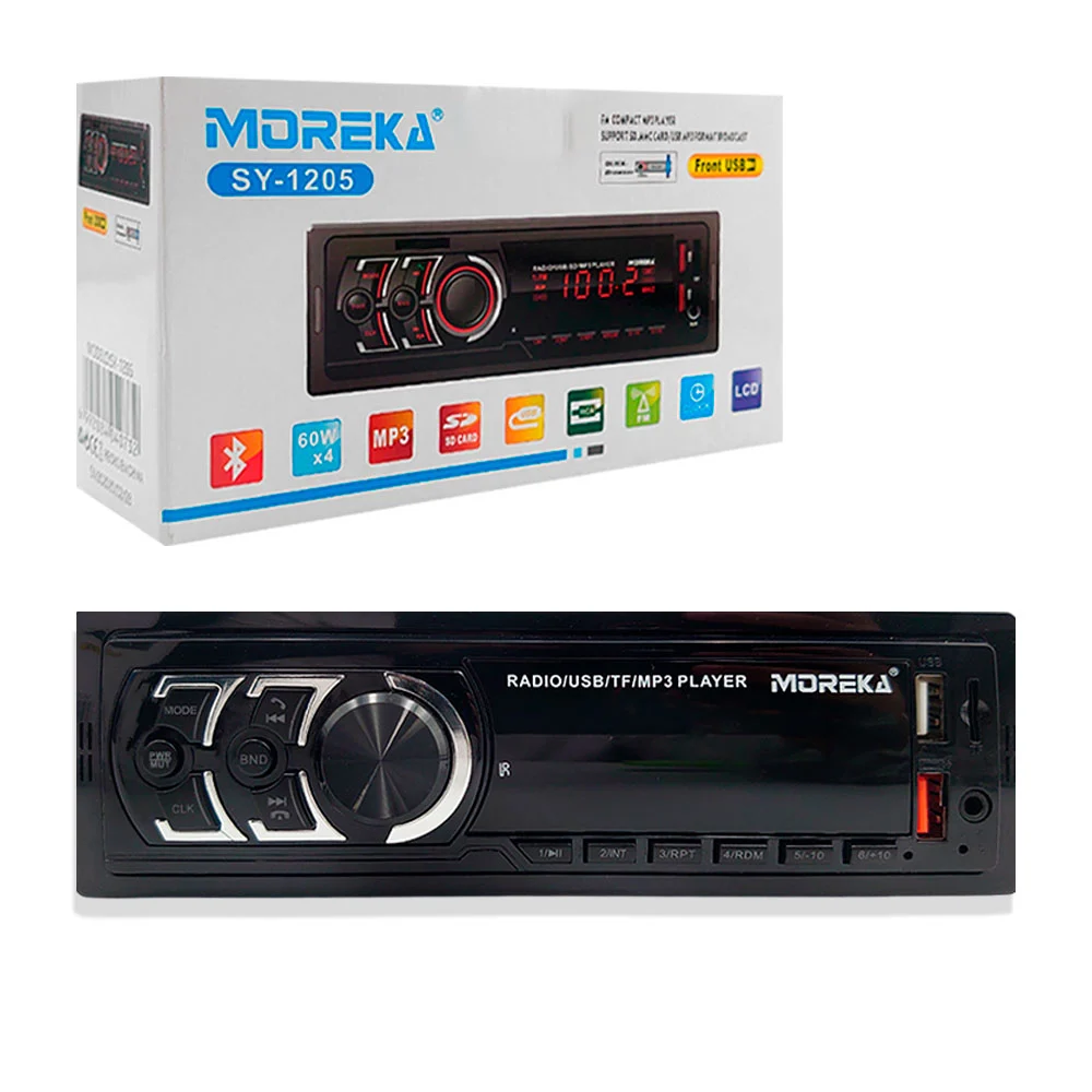 Autoestéreo moreka, usb, tf, radio fm, manos libres multifuncional / sy ...