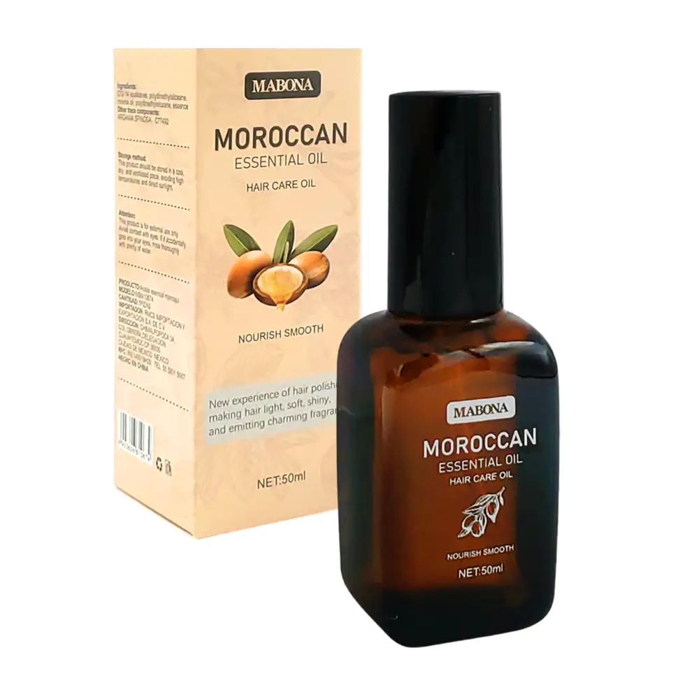 Aceite moroccan para el cabello con extracto de argán, nutre y suaviza ...